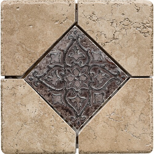 Del Conca 6-in x 6-in Rialto Noce Thru Body Porcelain Square Accent ...