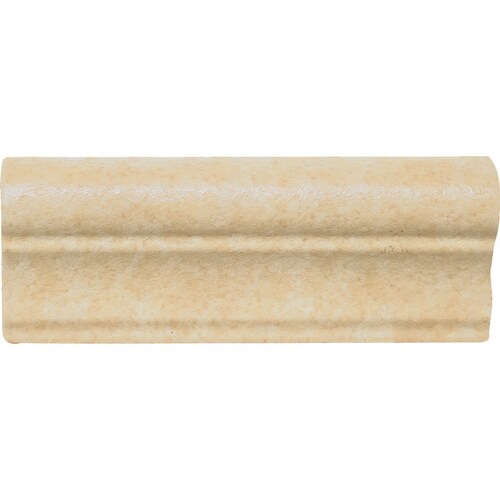 Del Conca Roman Stone Beige Porcelain Chair Rail Tile (Common: 2-in x 6 ...