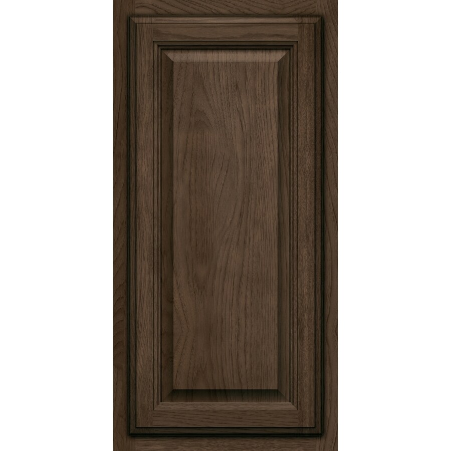 KraftMaid Hanover Hickory Square Molasses Stain 15-in x 15-in Cabinet ...