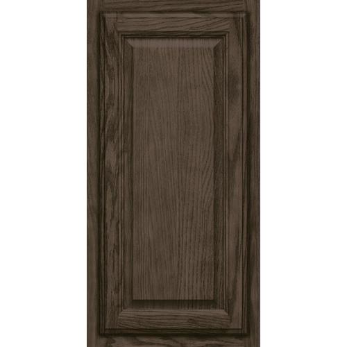 KraftMaid Hanover Oak Square Cannon Grey Stain 15-in x 15-in Cabinet ...