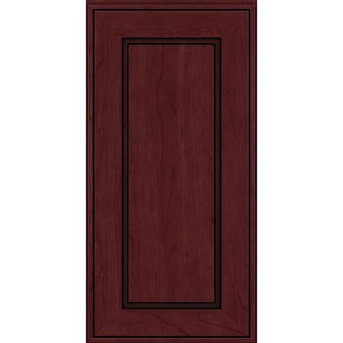 KraftMaid Gresham Cherry Cabernet W/Onyx Glaze Stain Glaze 15-in x 15 ...