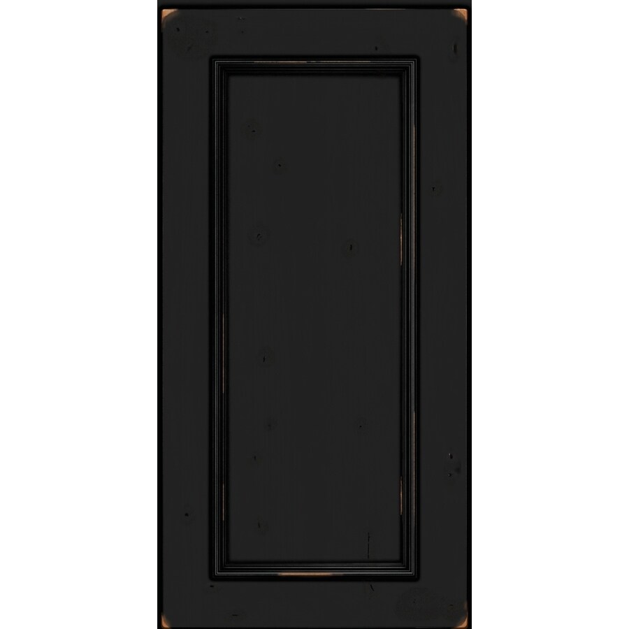 KraftMaid Lowell Cherry Onyx Vintage 15-in x 15-in Cabinet Sample Door ...