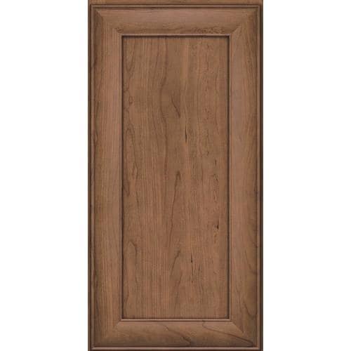 KraftMaid Jayden Cherry Husk Stain 15-in x 15-in Cabinet Sample Door in ...