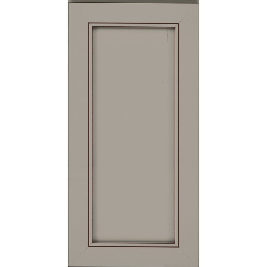 KraftMaid Cayden Maple Pebble Grey W/Cocoa Highlight Paint Highlight 15 ...