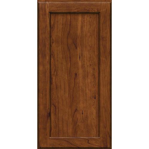 KraftMaid Gentry Cherry Square- Full Cognac Stain 15-in x 15-in Cabinet ...