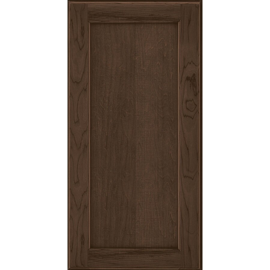 KraftMaid Gentry Maple Square- Full Molasses Stain 15-in x 15-in ...