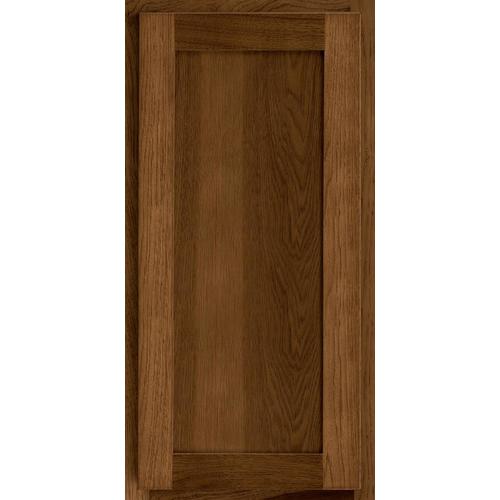 KraftMaid Deveron Hickory- Half Overlay Cognac Stain 15-in x 15-in ...