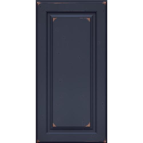 KraftMaid Montclair Cherry Square-Full Midnight Vintage 15-in x 15-in ...