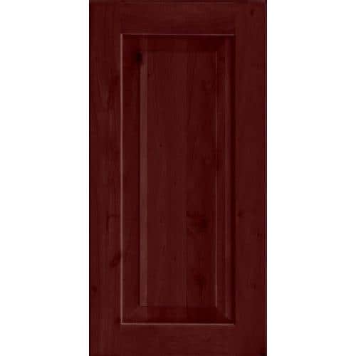KraftMaid Dakota Rustic Alder Cabernet Stain 15-in x 15-in Cabinet ...