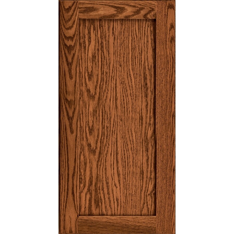 KraftMaid Deveron Oak- Full Cognac Stain Suede 15-in x 15-in Cabinet ...