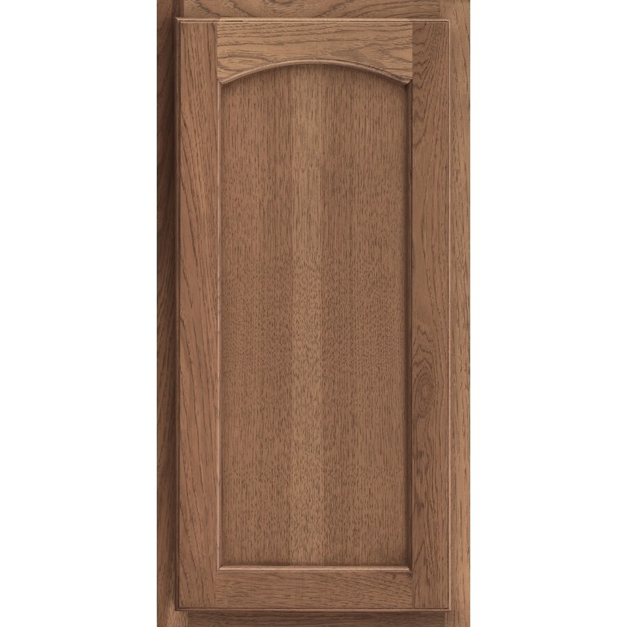 KraftMaid Gentry Hickory Roman- Half Overlay Husk Stain Suede 15-in x ...