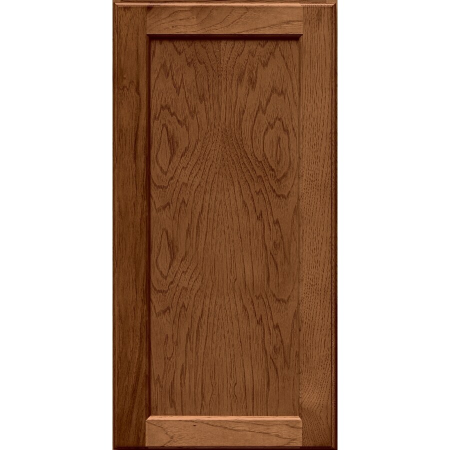 KraftMaid Gentry Hickory Square- Full Sunset Stain Suede 15-in x 15-in ...