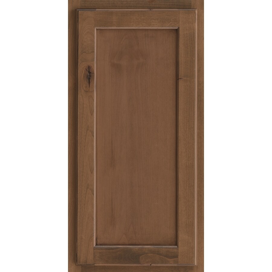 KraftMaid Gentry Rustic Alder- Half Overlay Husk Stain Suede 15-in x 15 ...