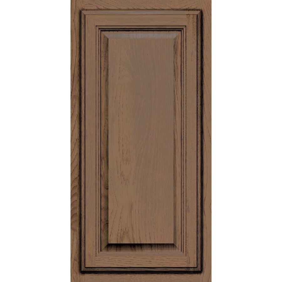 KraftMaid Hanover Hickory Square Husk Stain Suede 15-in x 15-in Cabinet ...