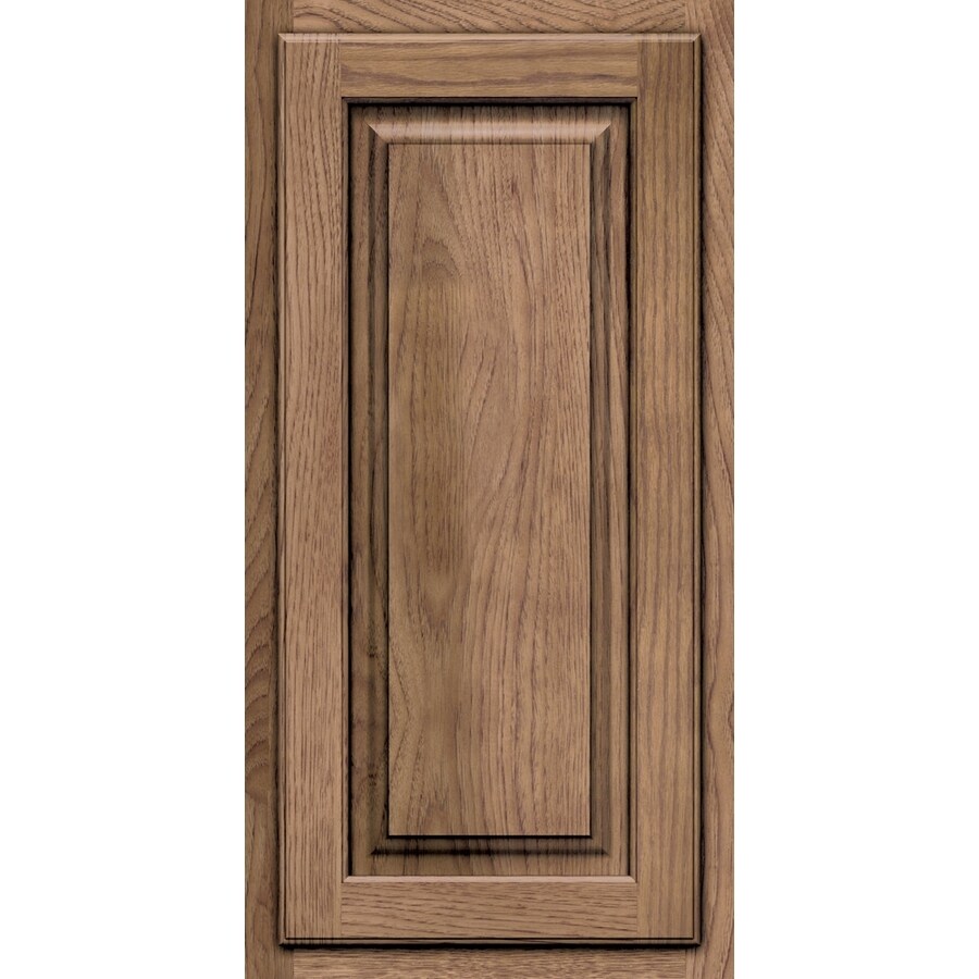 KraftMaid Montclair Hickory Square-Half Overlay Husk Stain Suede 15-in ...