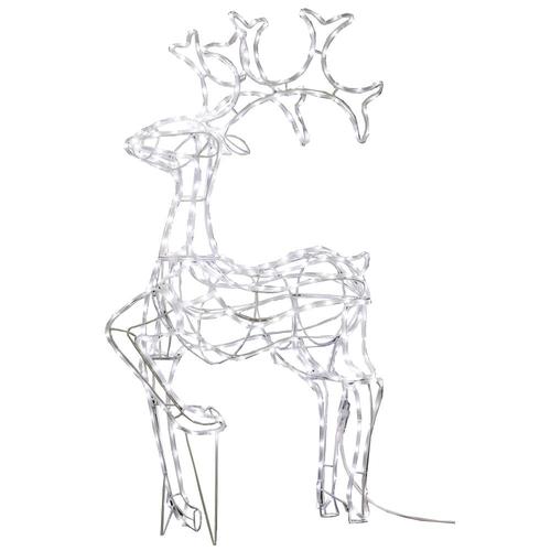 GE 48-in Buck Reindeer with White LED Lights in the Outdoor Christmas ...