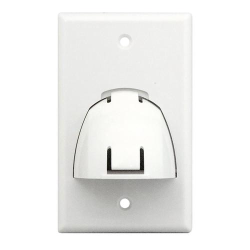Legrand 1-Gang Cable Access/Recessed White Single Standard Wall Plate ...