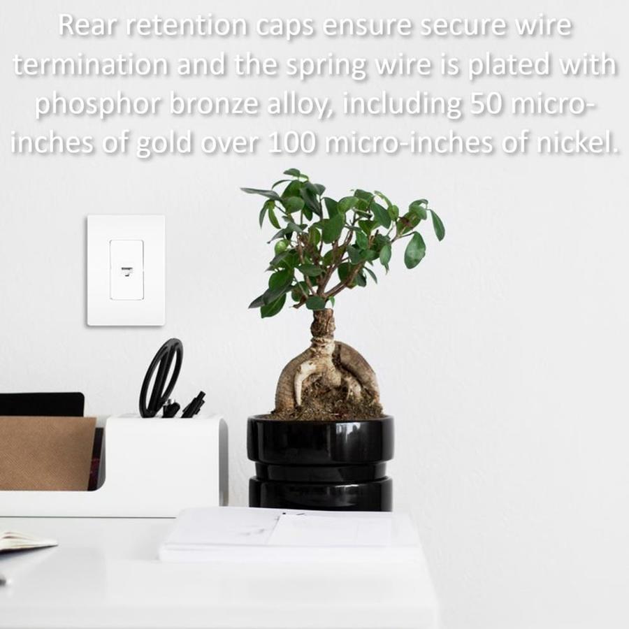 Legrand Plastic CAT5E Ethernet Ethernet Wall Jack in the Audio & Video ...