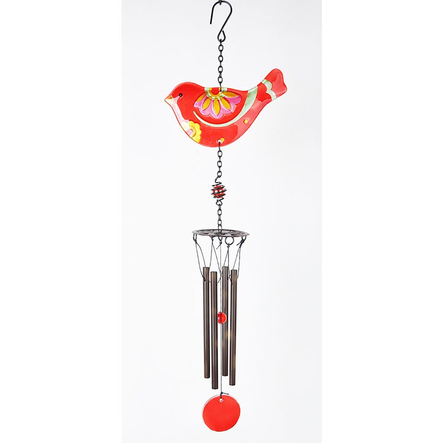 20-in Red Metal Wind Chime at Lowes.com