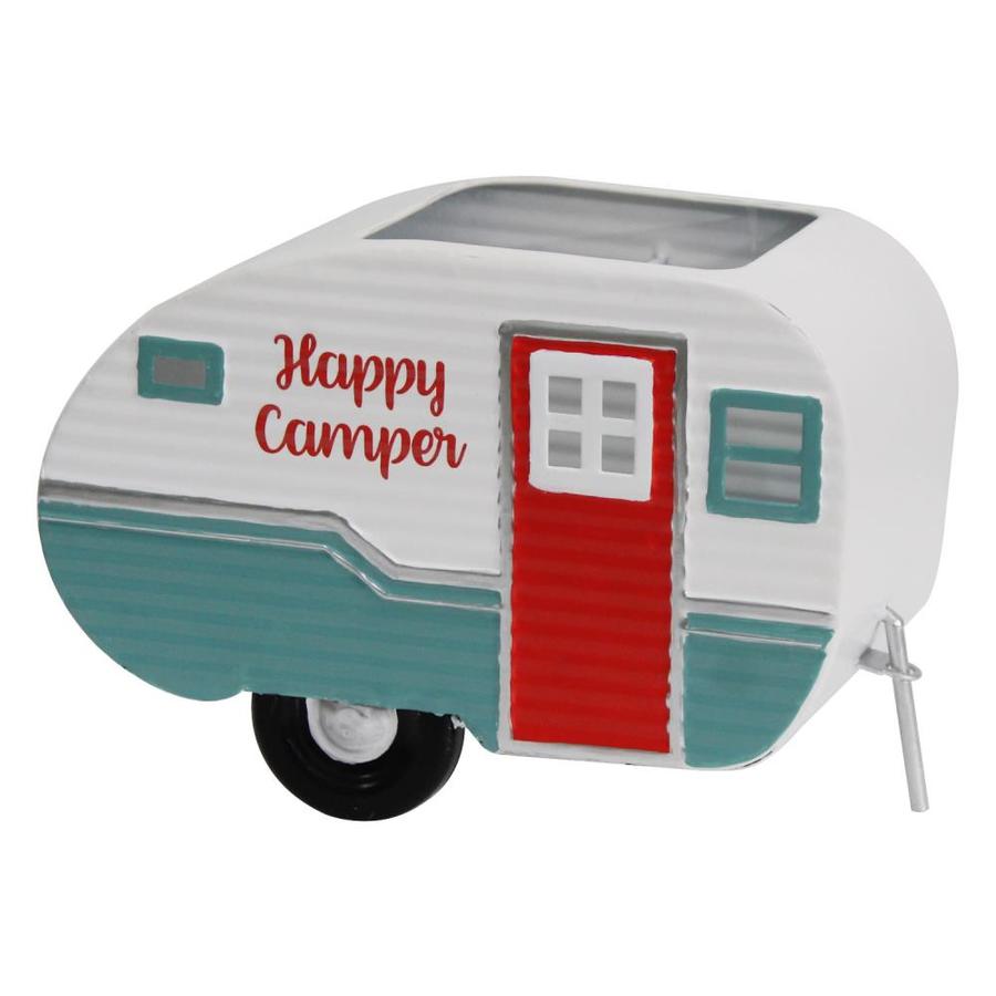 9-in W x 5.5-in H Camper Metal Planter in the Pots & Planters ...