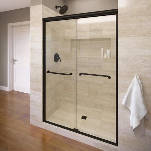 Basco Infinity 70 In H X 43 In To 47 In W Semi Frameless Bypass Sliding