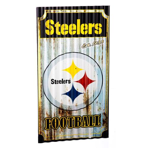 Pittsburgh Steelers Frameless 21.75-in H x 11.88-in W Sports Metal Sign ...