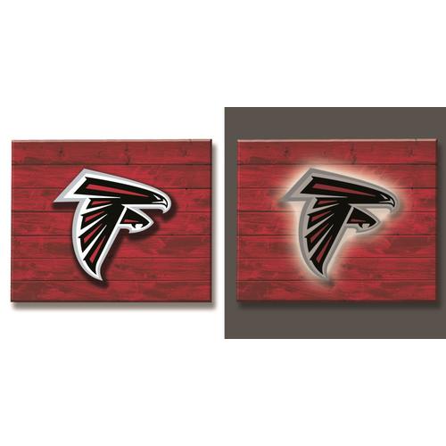 Atlanta Falcons Frameless 15-in H x 2.2-in W Sports Metal Sign in the ...