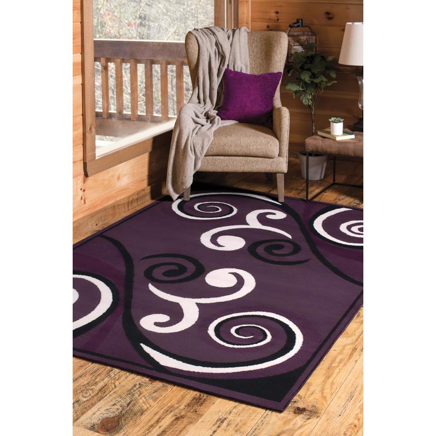 United Weavers Of America Dallas Plum Indoor Area Rug (Common: 2 x 3 ...