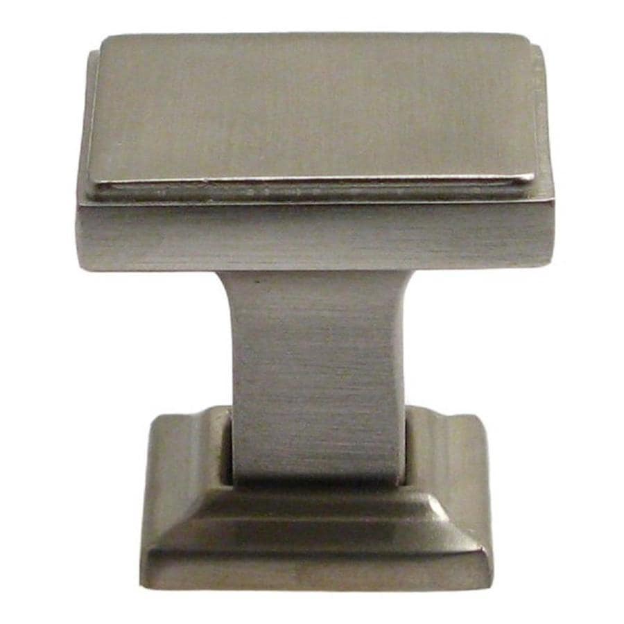 Rusticware Modern 1.125-in Satin Nickel Square Contemporary Cabinet ...