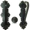Agave Ironworks Gothic Door Pull 12-in Black Gate Handle at Lowes.com