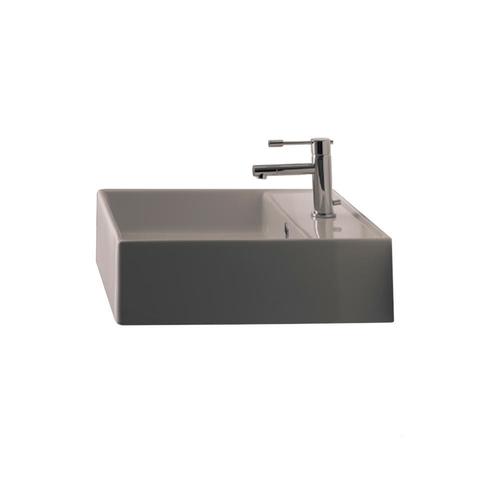 Nameeks Teorema White Ceramic Wall-Mount Square Bathroom Sink with ...