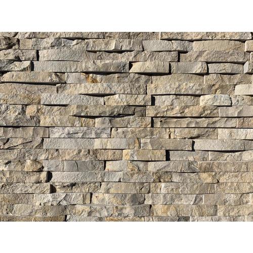 Natural Stone Veneer Set of 50 SQFT-Biscotti- Sand Beige-6inx24in 50-sq ...