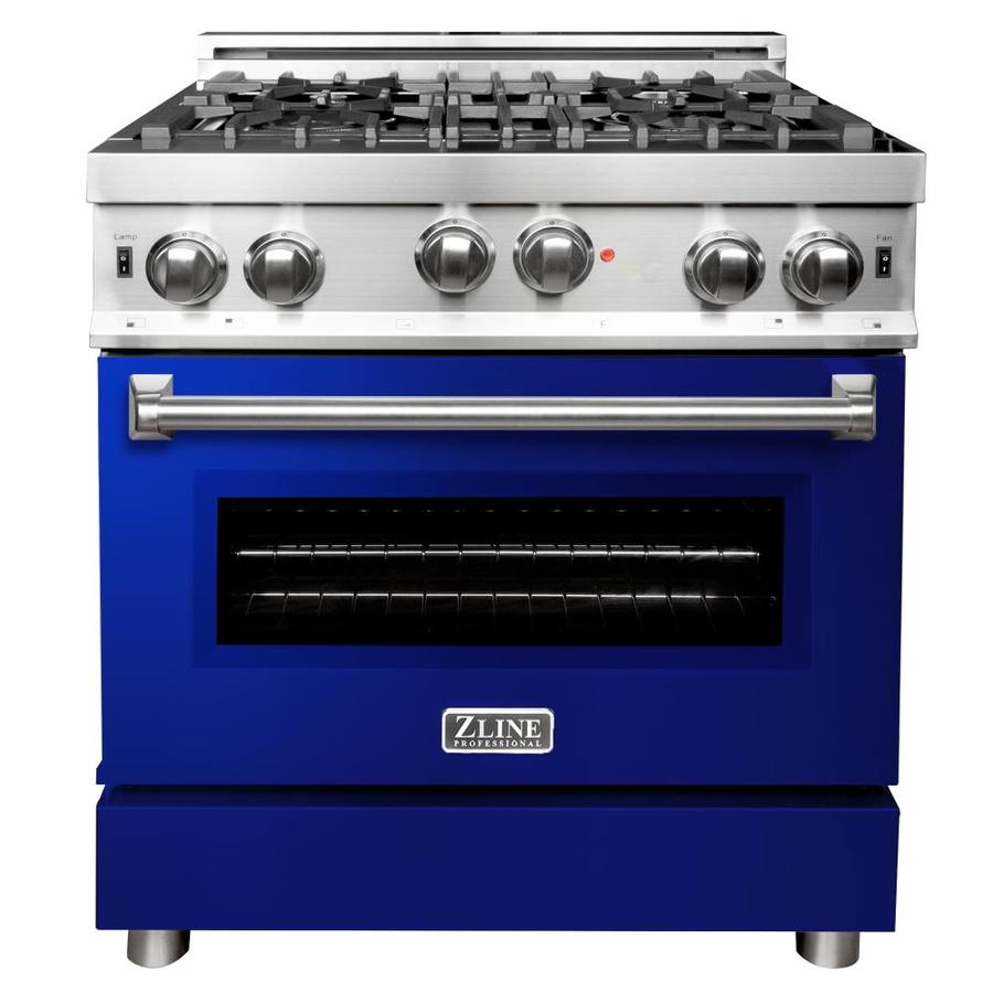 ZLINE KITCHEN & BATH Gas range 36-in 6 Burners 4.6-cu ft Convection ...