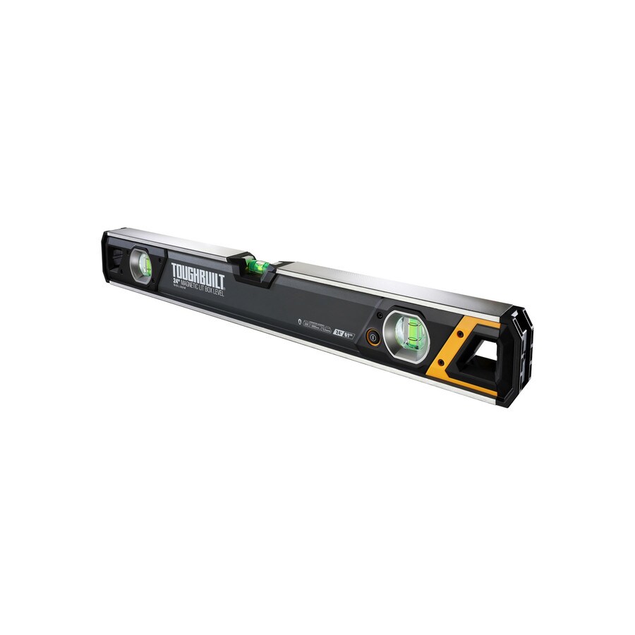TOUGHBUILT ToughBuilt 24-in Lighted Magnetic Box Level in the Levels ...