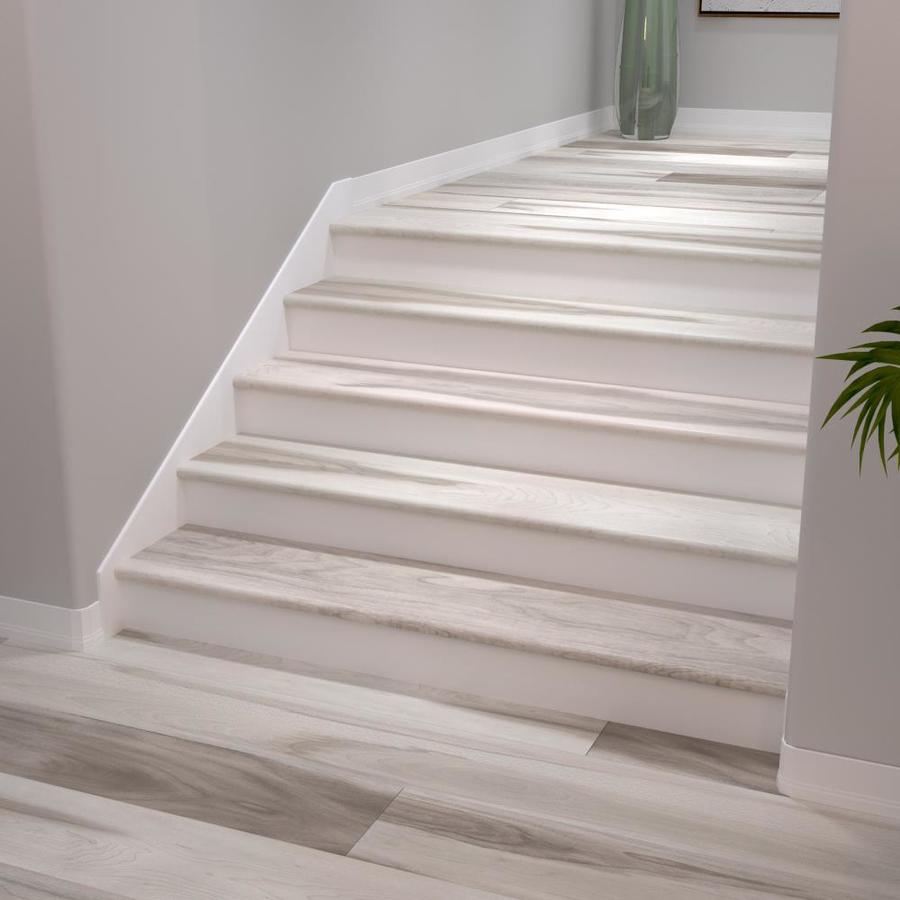 CALI Vinyl Pro with Mute Step 7.25-in x 48-in Seascape Hickory Stair ...