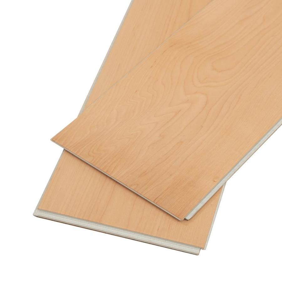 CALI Waterproof Core 7.47-in Half Moon Maple Wirebrushed Maple Hardwood ...