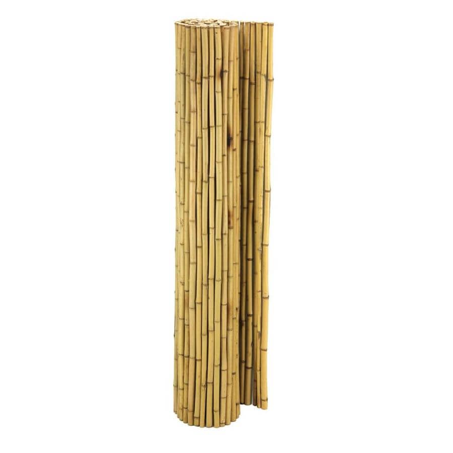 Cali Bamboo (Actual: 6-ft x 6-ft) Bamboo Fencing Natural Bamboo Privacy ...