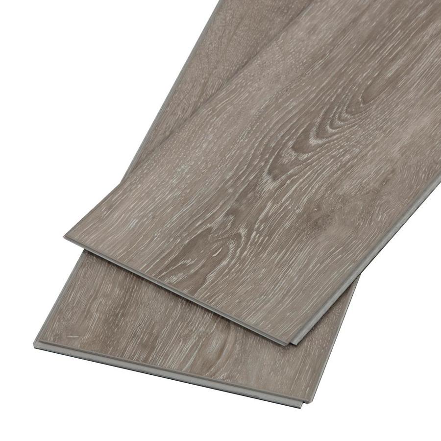 CALI Vinyl Pro with Mute Step Breakwater Oak 7.25-in x 48-in Waterproof ...