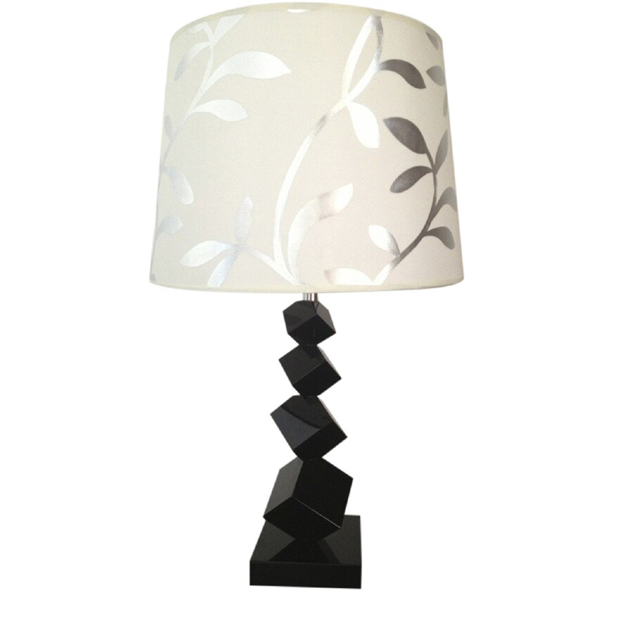 Elegant Designs 25-in Black Indoor Table Lamp with Acrylic Shade at ...