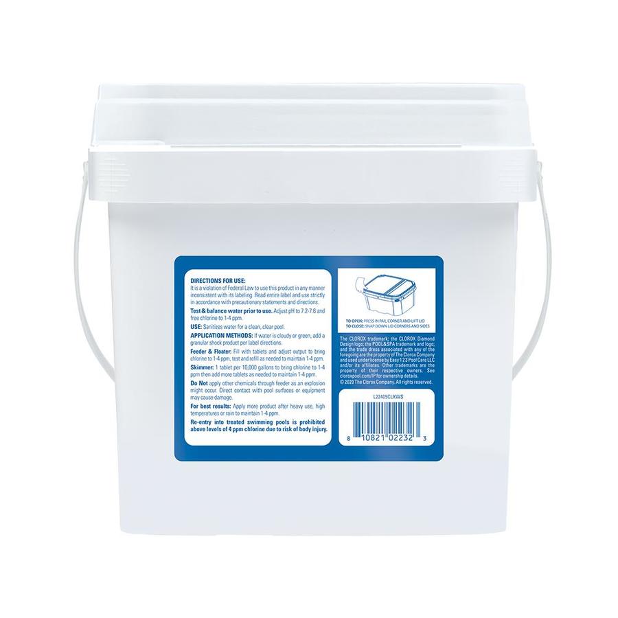 Clorox Pool&Spa Chlorinating Tablets- wrapped 5-lb Bucket 3-in Pool ...