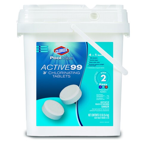 Clorox Pool&Spa Active99 12-lb Bucket 3-in Pool Chlorine Tabs in the ...