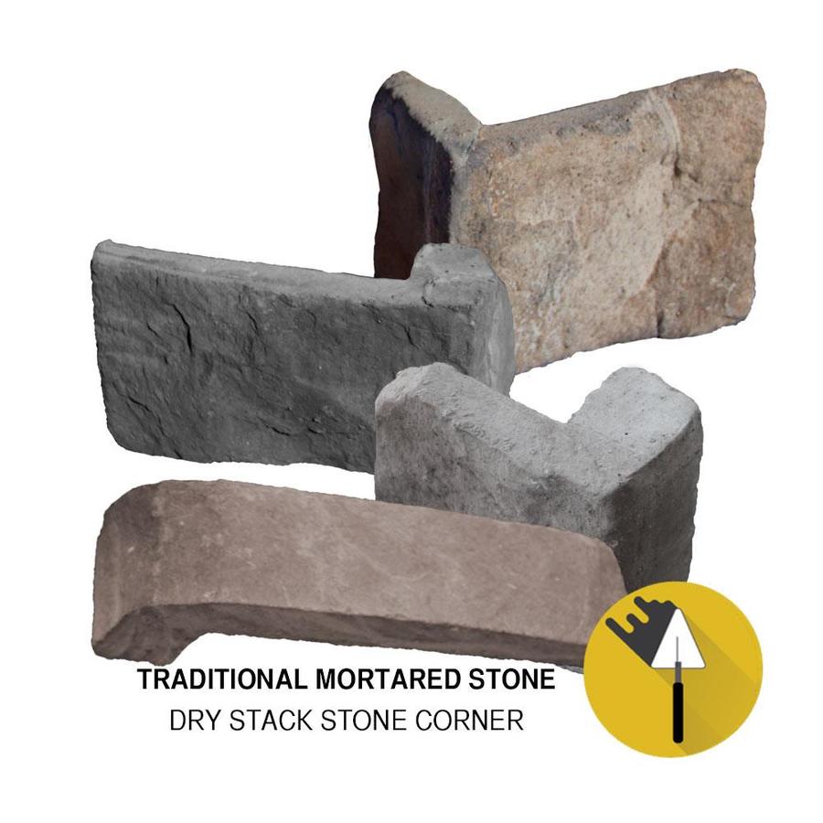M-Rock Rocky Mount Dry Stack 36-lin ft Brown Outside Corner/Finished ...