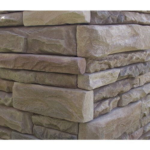 M-Rock Horizon Dry Stack 4.9-sq ft Multiple Manufactured Stone Veneer ...