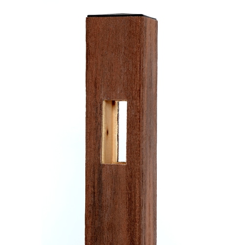 Woodshades 4-in x 4-in x 8-ft Rustic Cedar Composite Line Post in the ...