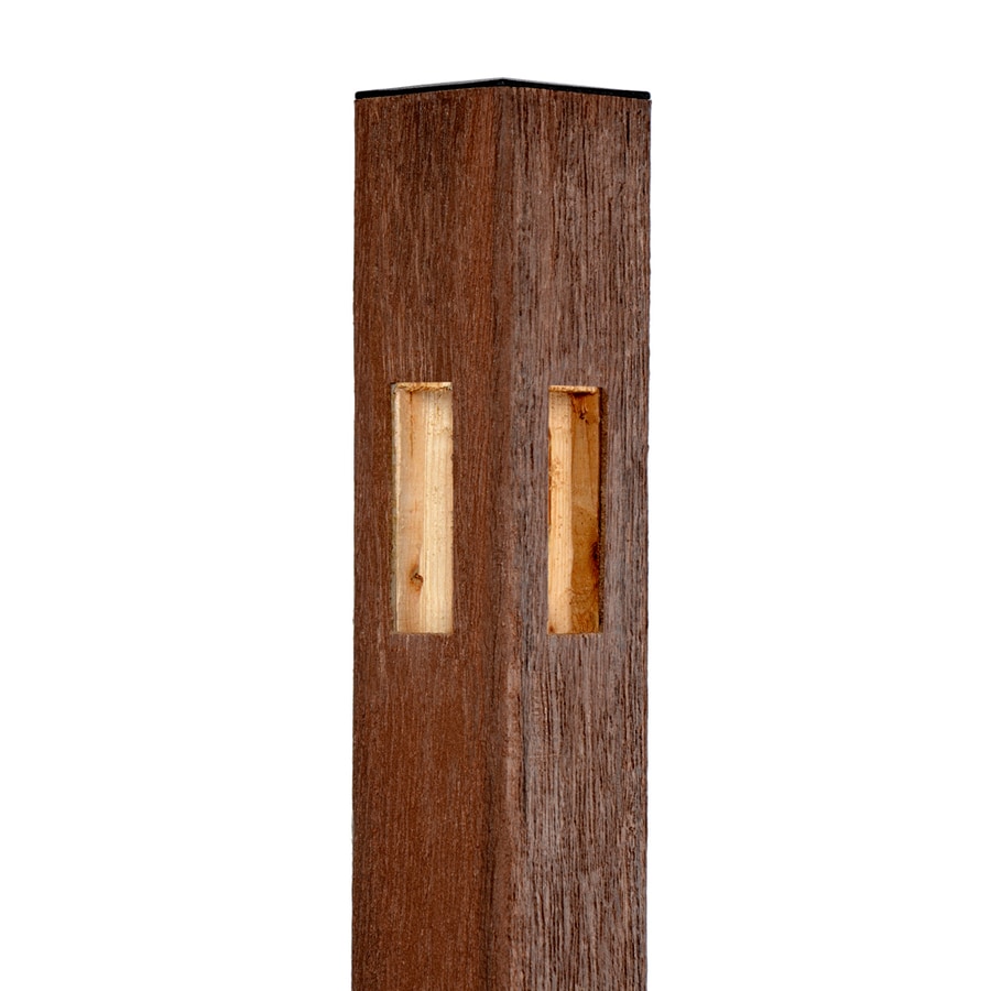 Shop Woodshades 4-in x 4-in x 8-ft Rustic Cedar Composite Corner Post ...