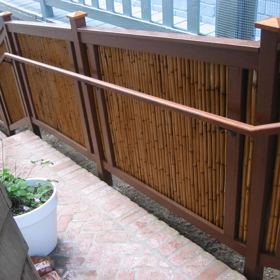 Cali Bamboo (Actual: 8-ft x 3.5-ft) Bamboo Fencing Carbonized Bamboo ...