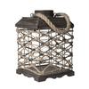 Allen + roth 7.87-in x 12.2-in Light Oak Metal Solar Outdoor Decorative ...