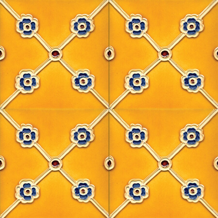 Solistone Hand-Painted Ceramic 10-Pack Bella Ceramic Wall Tile (Common ...