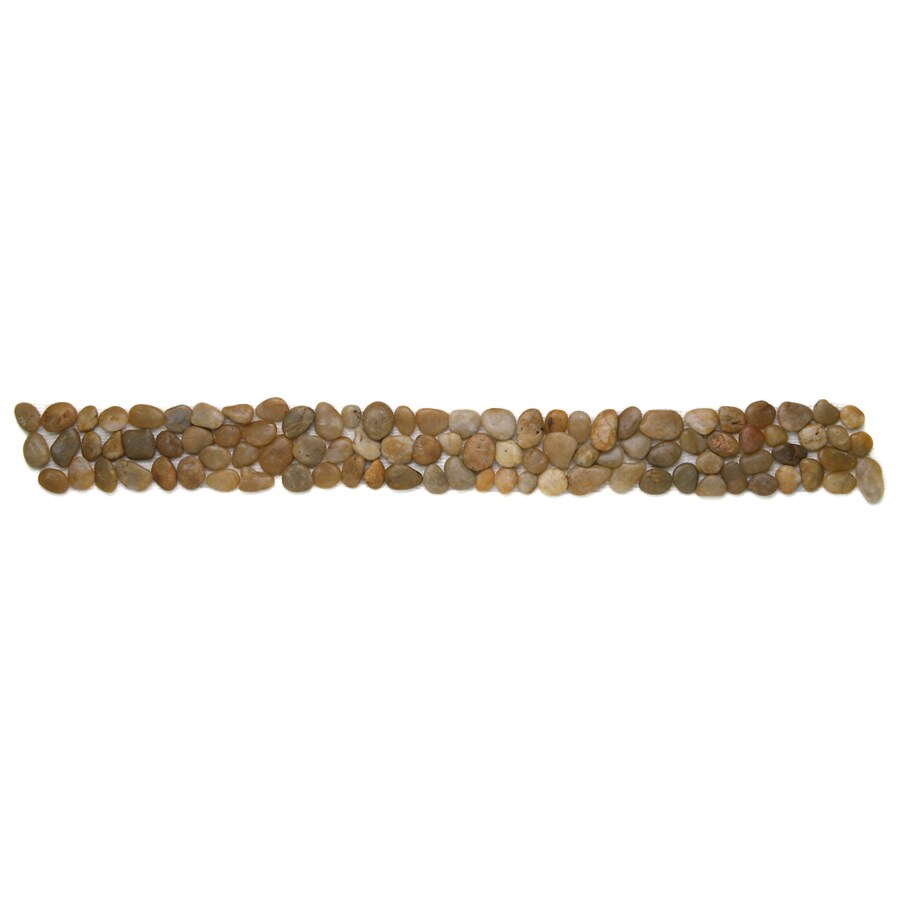 Solistone Anatolia Pebbles Turkish Amberet Natural Stone Random Tile (9 ...