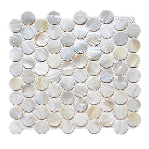 Solistone Seychelles 10-Pack Oahu 11-in x 12-in Composite Circular ...